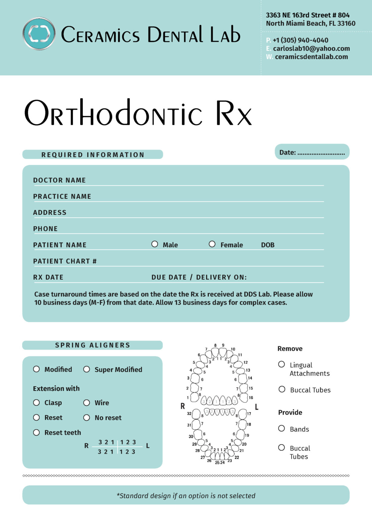 Send A Case – Ceramics Dental Lab North Miami Beach