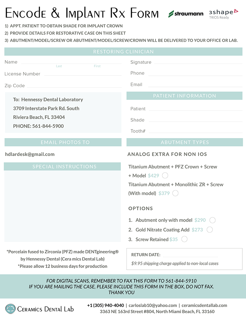 Send A Case – Ceramics Dental Lab North Miami Beach